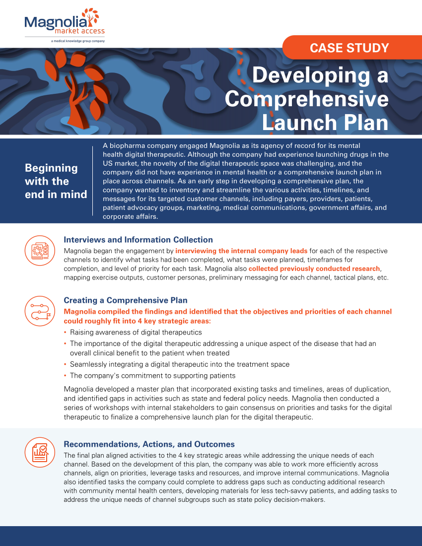 Developing a Comprehensive Launch Plan - Magnolia Market Access
