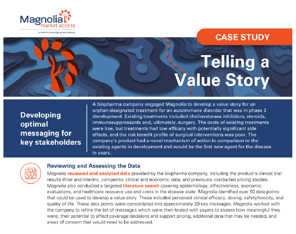 Telling a Value Story - Magnolia Market Access